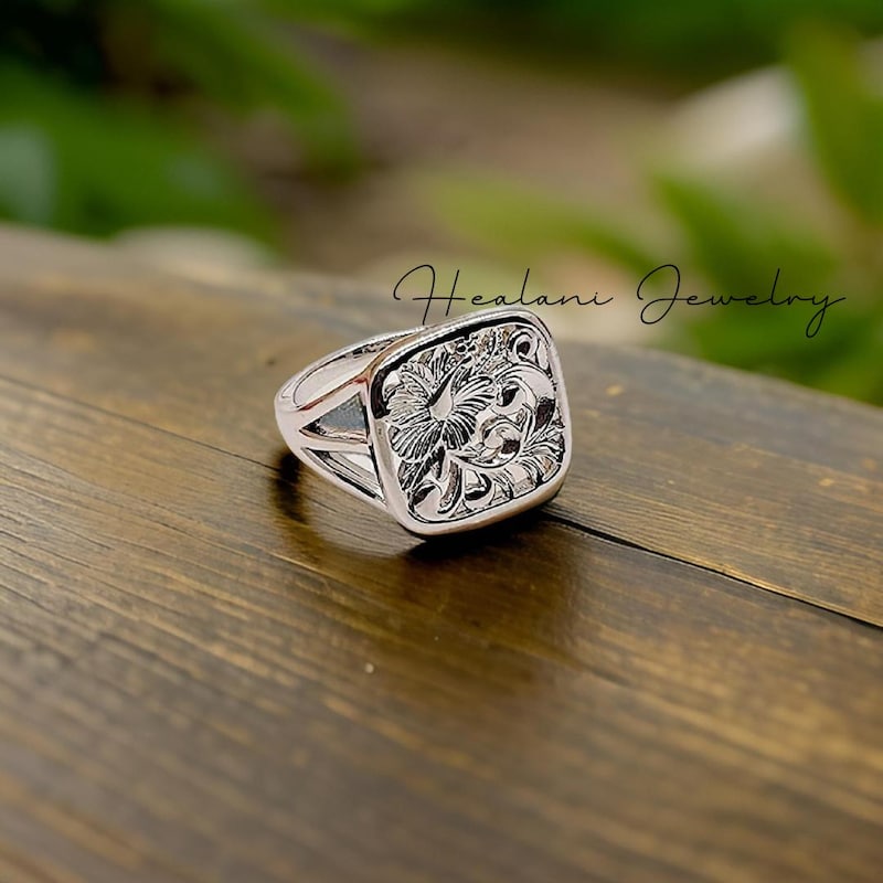 Hawaiian Square Rings - Etsy