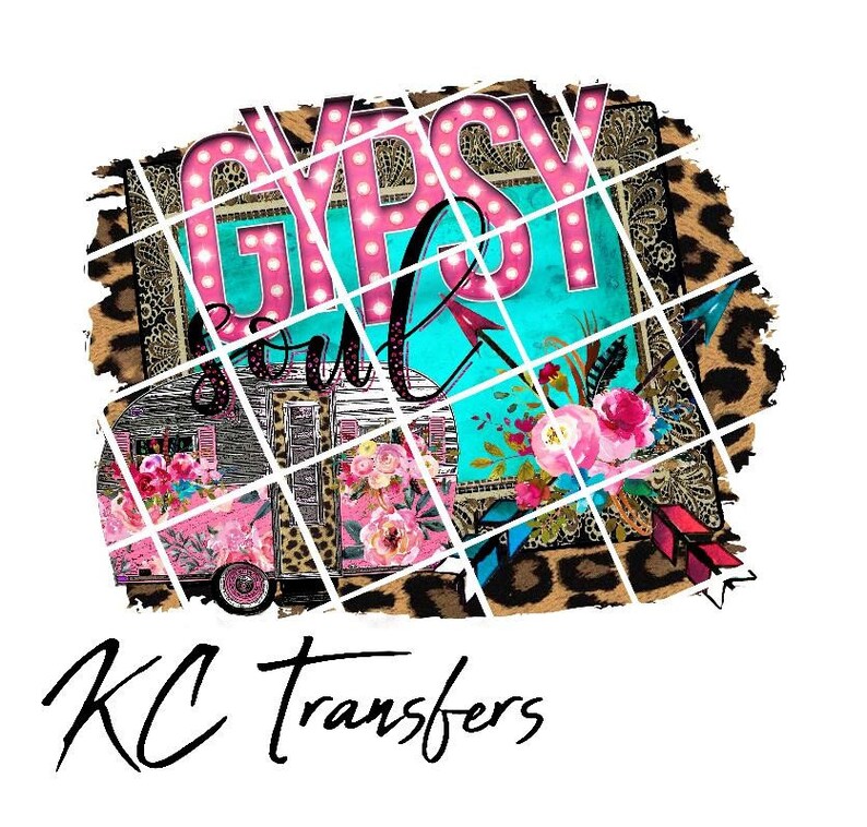 Gypsy Soul Frame Leopard Retro Junkin Ready to Press - Etsy