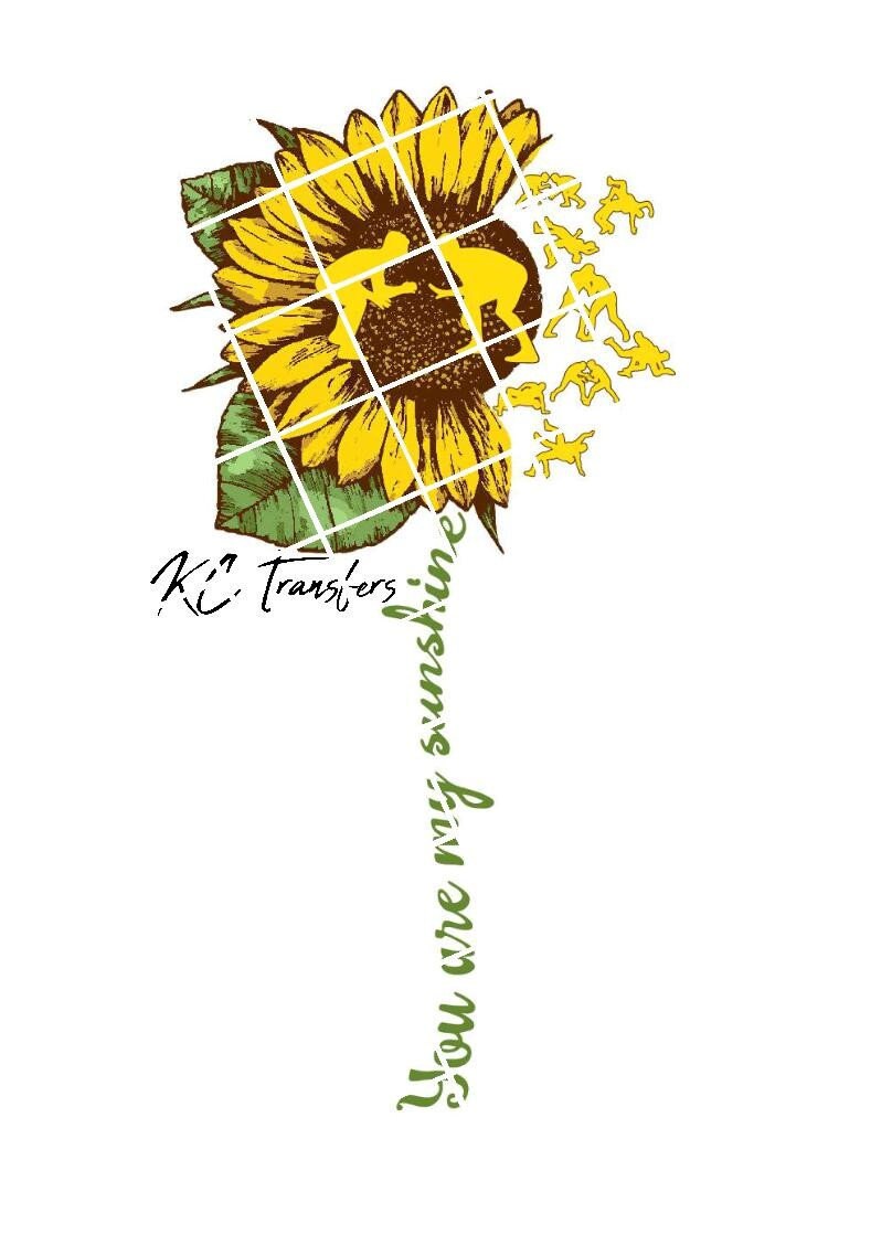 You Are My Sunshine Wrestling Sunflower Team Spirit Ready to Press ...
