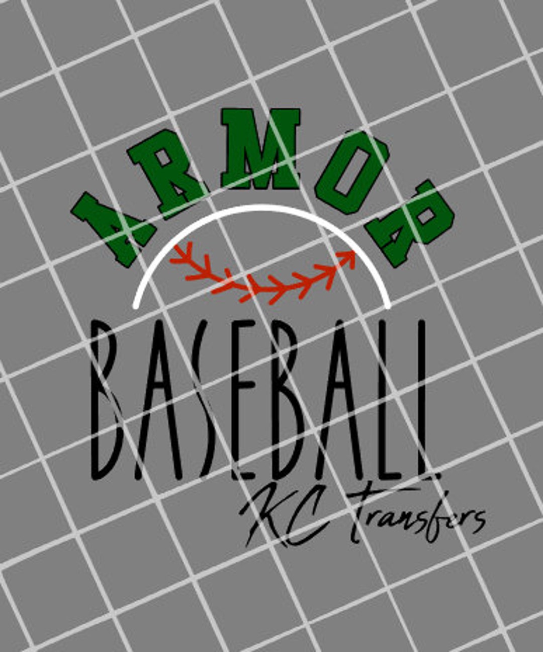 Armor Baseball Team Spirit Ready to Press Sublimation, DTF, or Vinyl ...