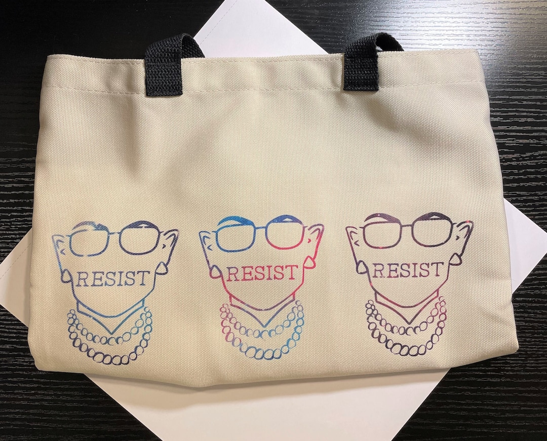 RBG Resist Tote Bag - Etsy
