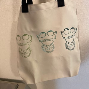 RBG Resist Tote Bag - Etsy