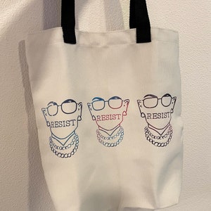 RBG Resist Tote Bag - Etsy