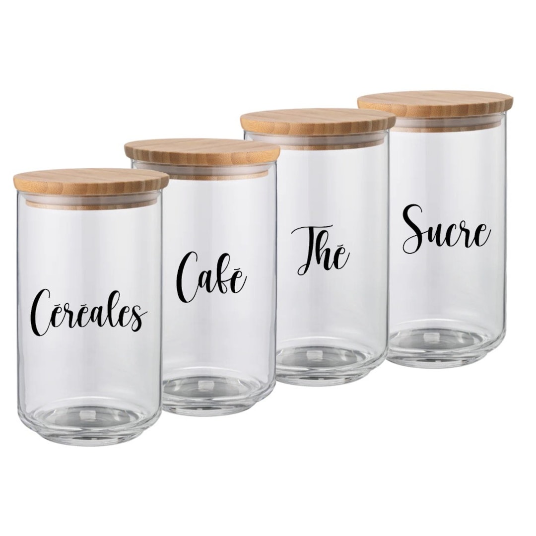 Vinyl Jar Labels - Customizable Stickers - Kitchen Storage and ...