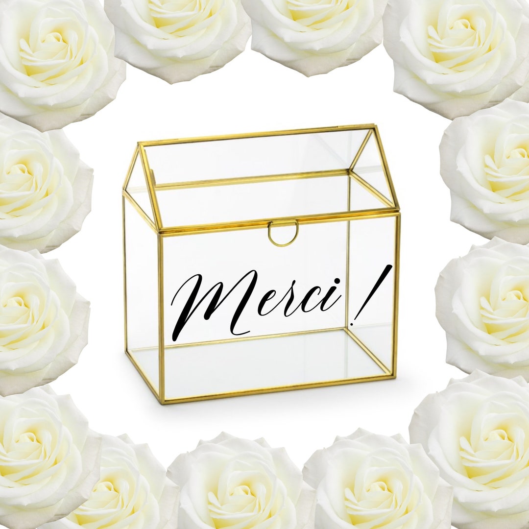 MERCI Stickers Personalized Wedding Urn - Wedding Gift - Urn Decoration ...