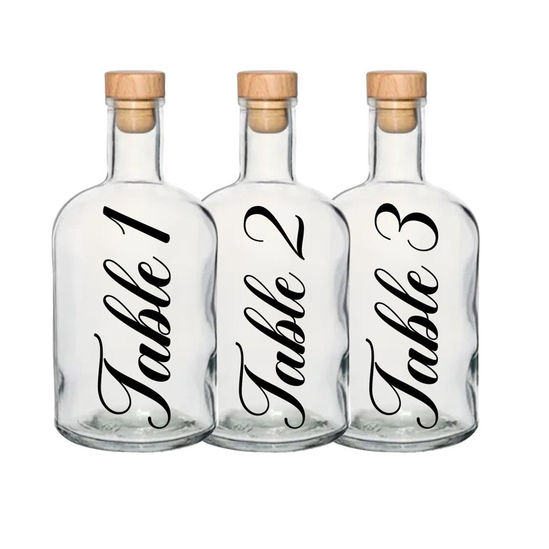 Table Number Labels - Wedding, Baptism, Party, Decoration ...