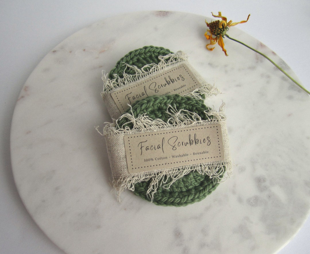 Handmade Cotton Facial Scrubbies Set of Two - Etsy