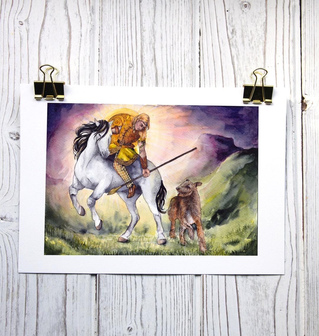 Celtic Mythology Sun God Art Print Limited Edition - Etsy