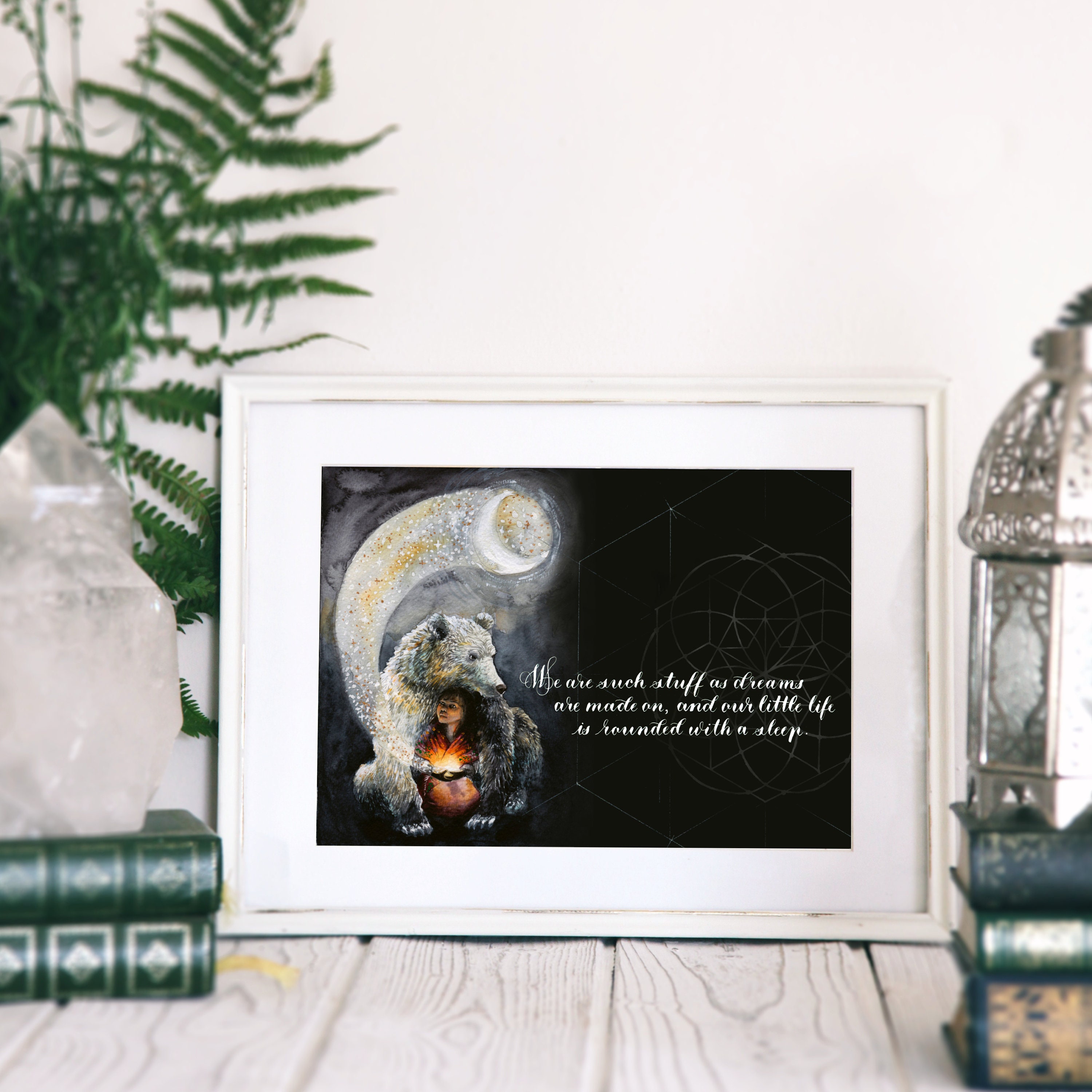 Spirit Bear Shakespeare Quote Art Print Limited Edition - Etsy