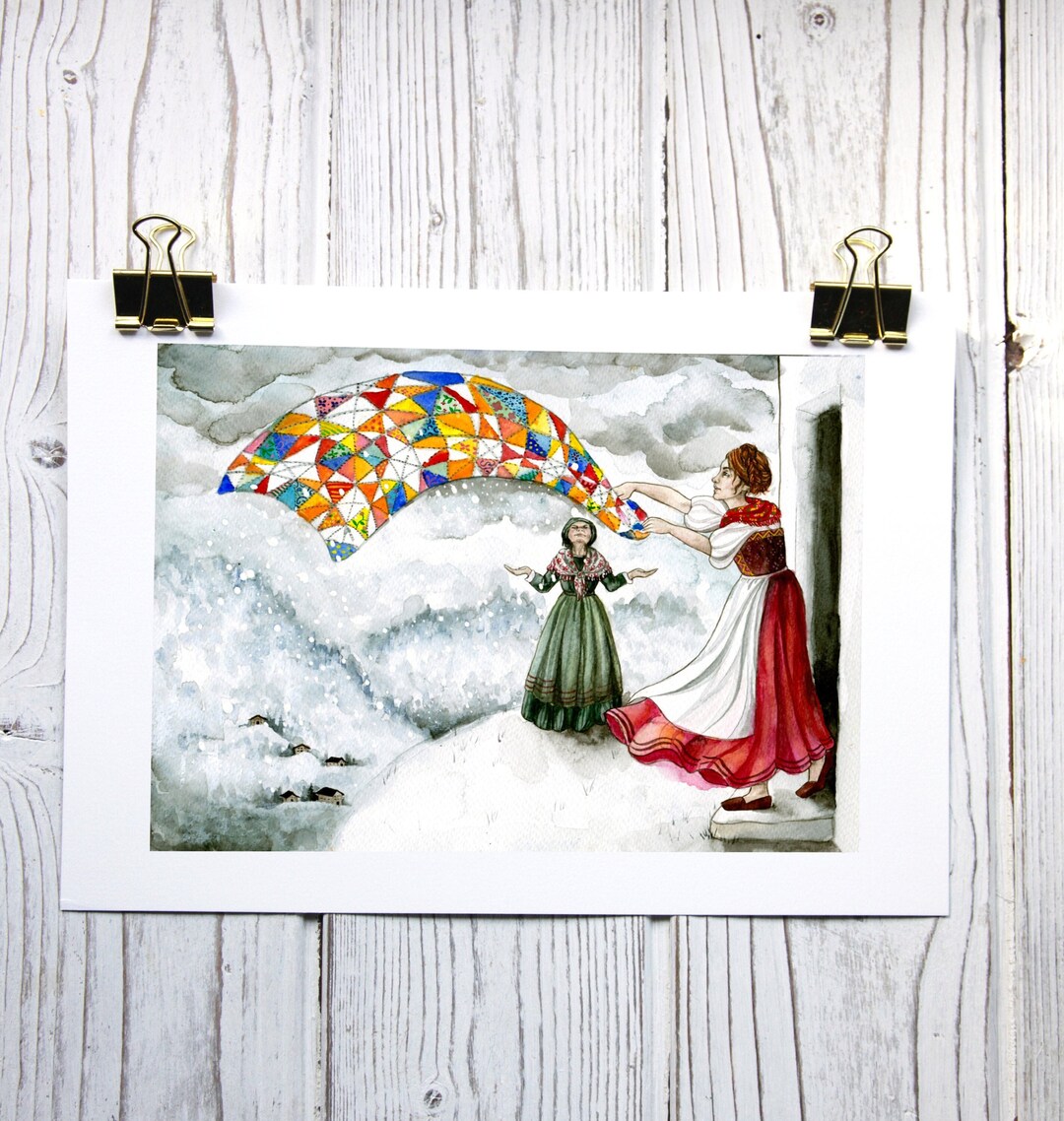 Grimm's Fairytale Mother Holle Art Print Limited Edition - Etsy