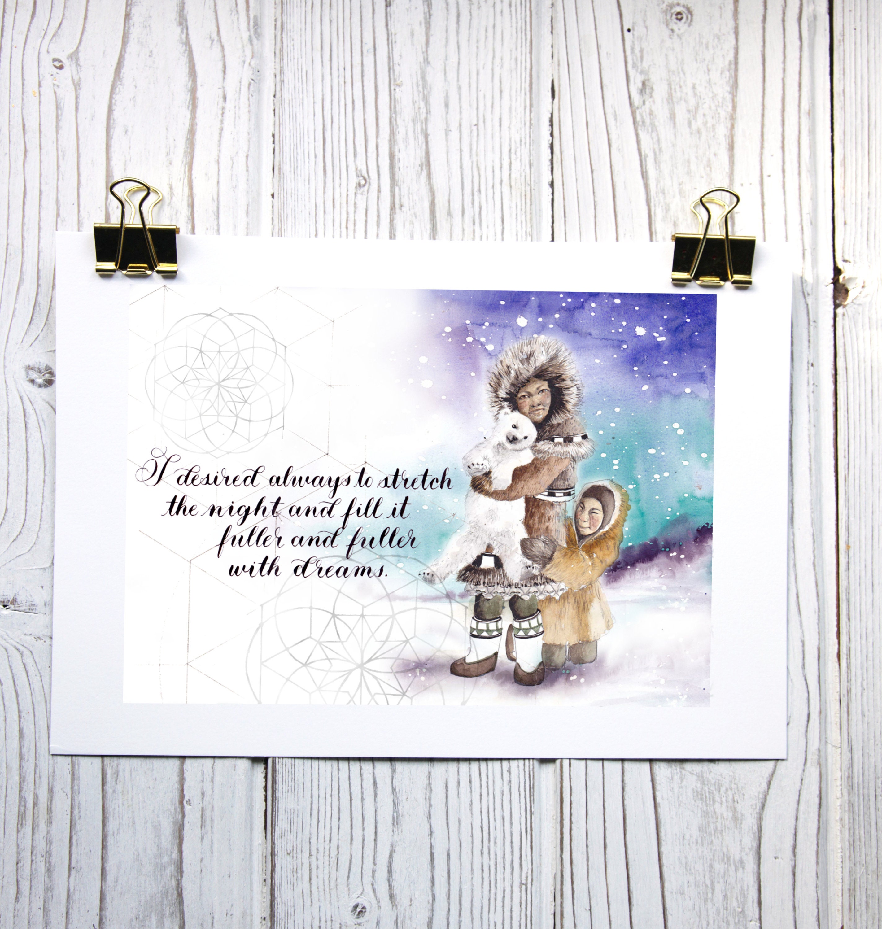 Literary Quote Northern Lights Art Print Limited Edition - Etsy