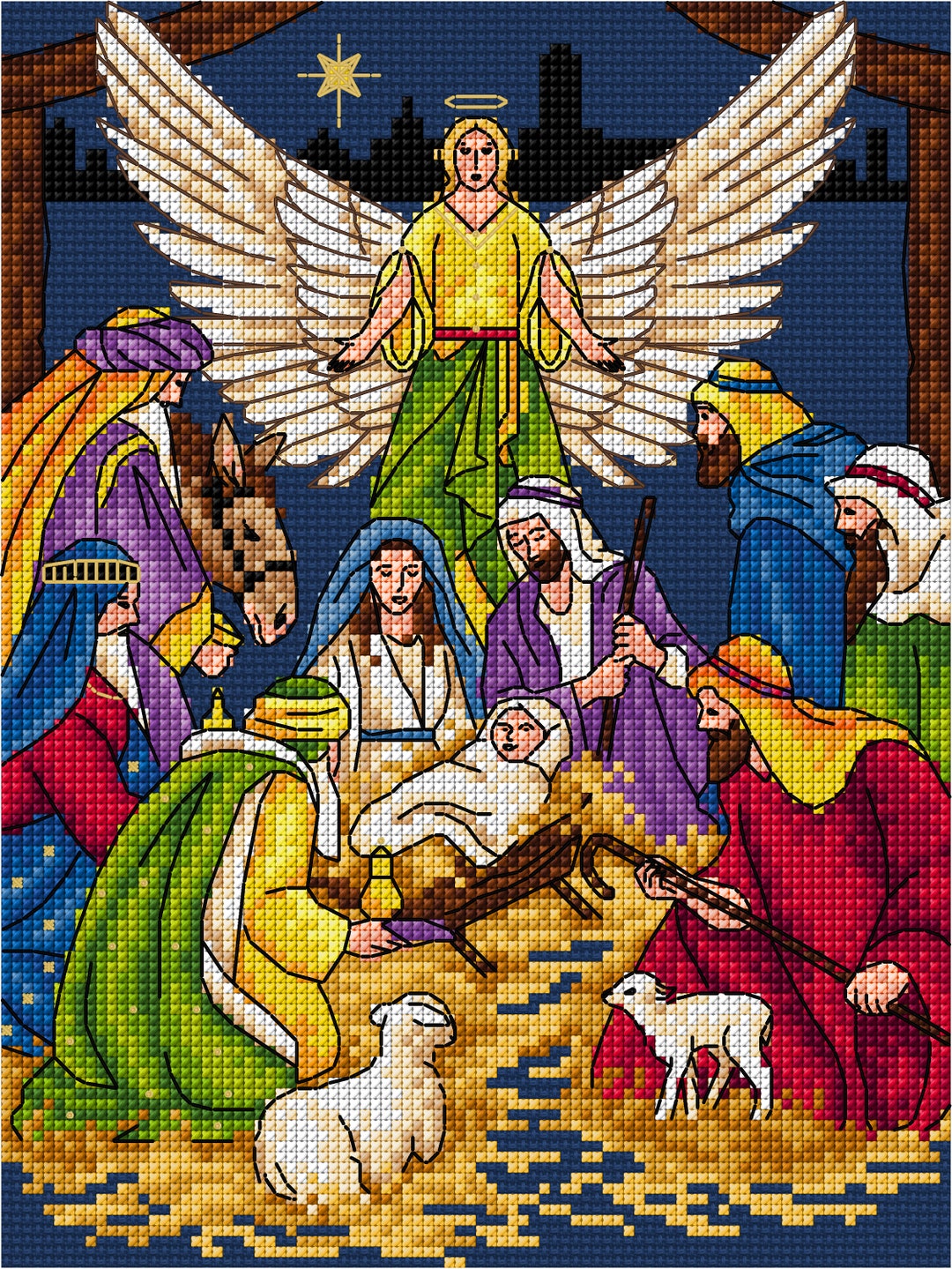 AJBD58 in a Manger Pdf Chart Only - Etsy