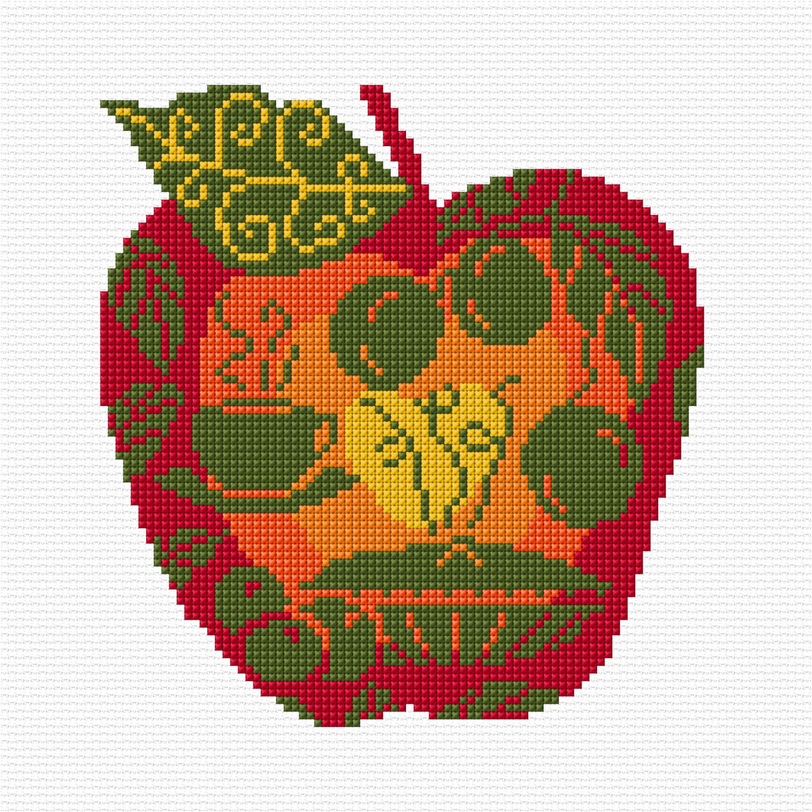 AJBD07 Apple Pie Cross Stitch Chart Only Pdf - Etsy