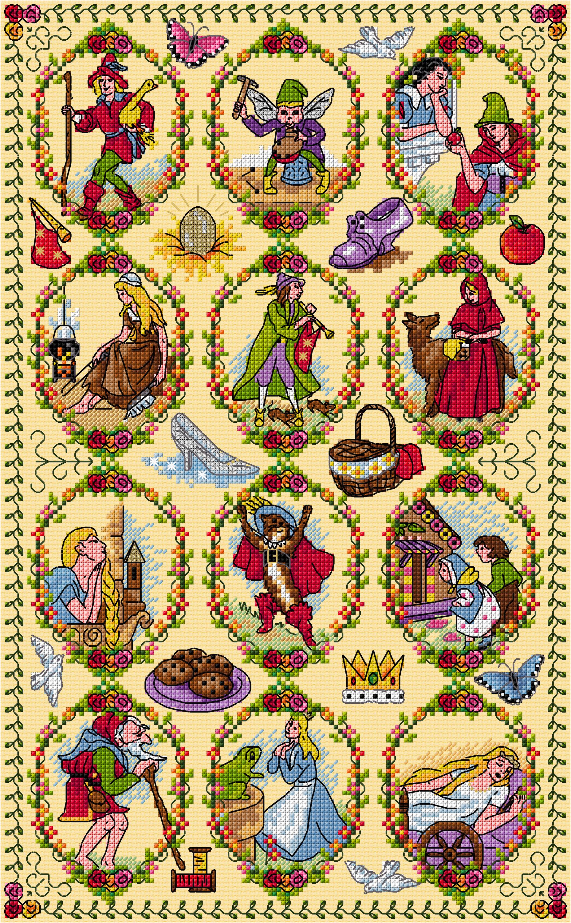 AJBD72 Traditional Fairy Tales Chart Pdf - Etsy