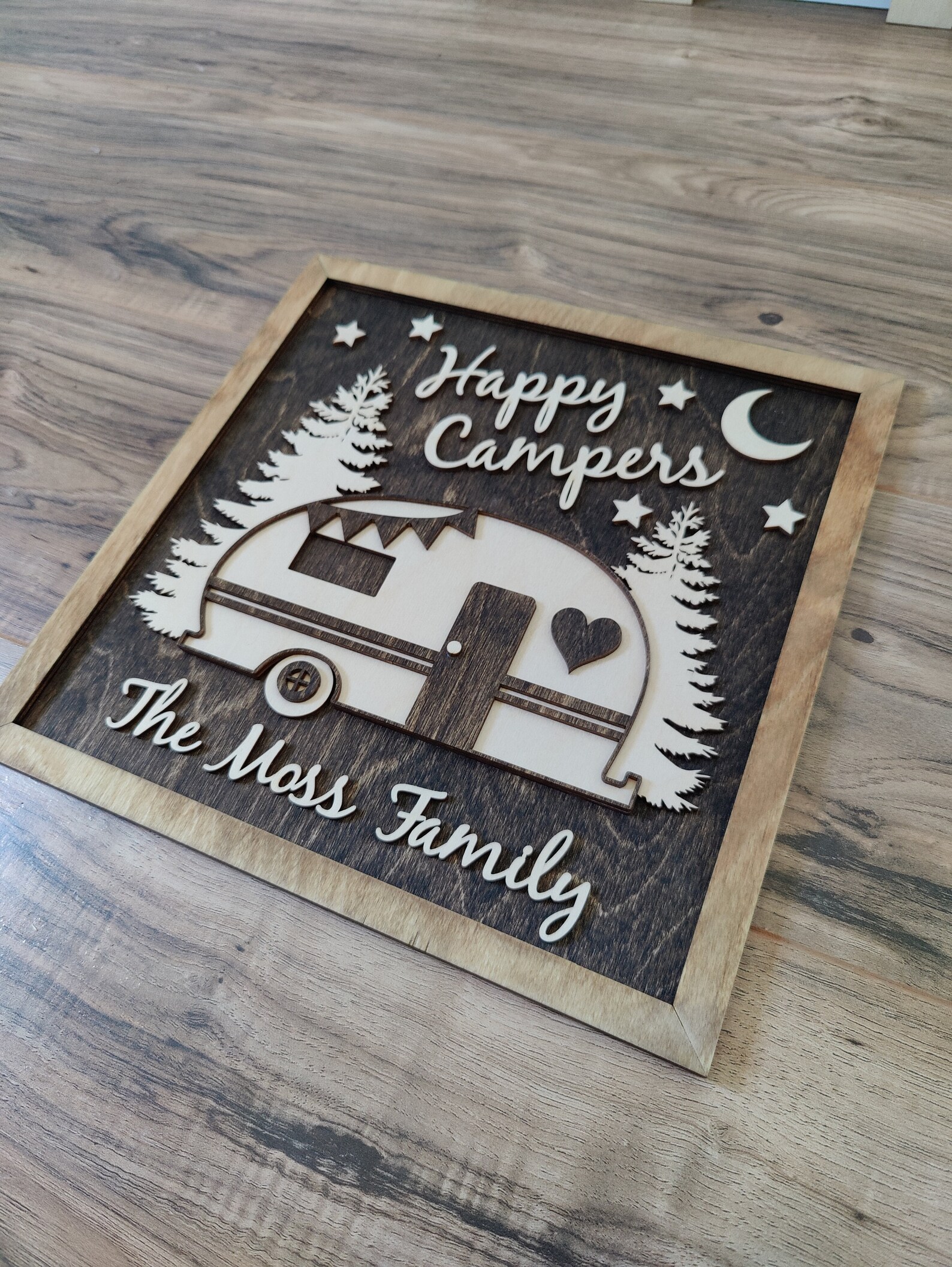 Personalized Happy Campers Sign Camping Wall Decor RV - Etsy