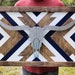 Longhorn Aztec Inspired Geometric Wood Art, Diamond Quilt Pattern ...