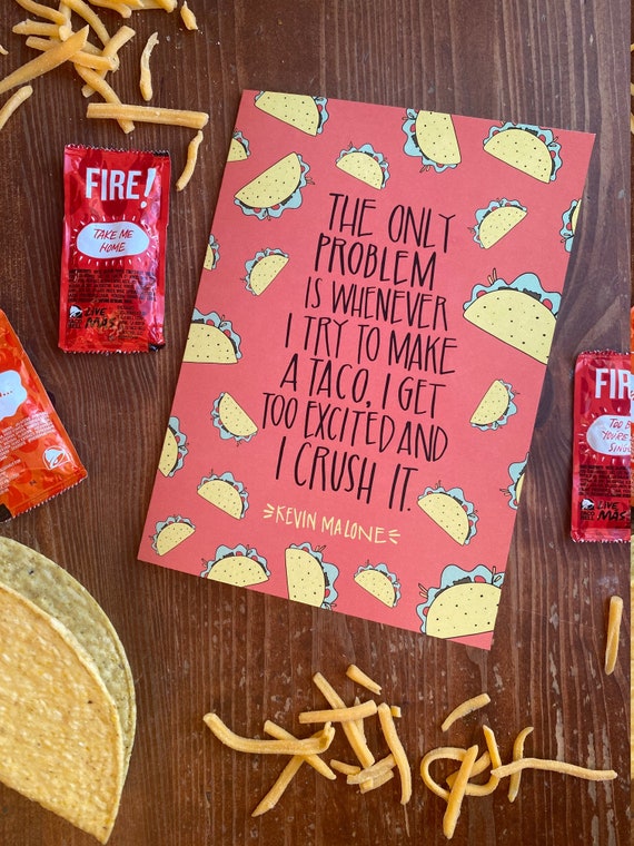 Taco Card Printables Taco Bell | Etsy