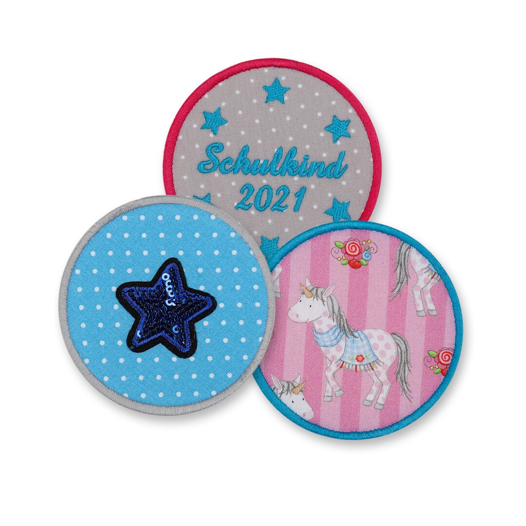 Velcro Motif in Fabric Velcro Patch for School Bags Motif - Etsy