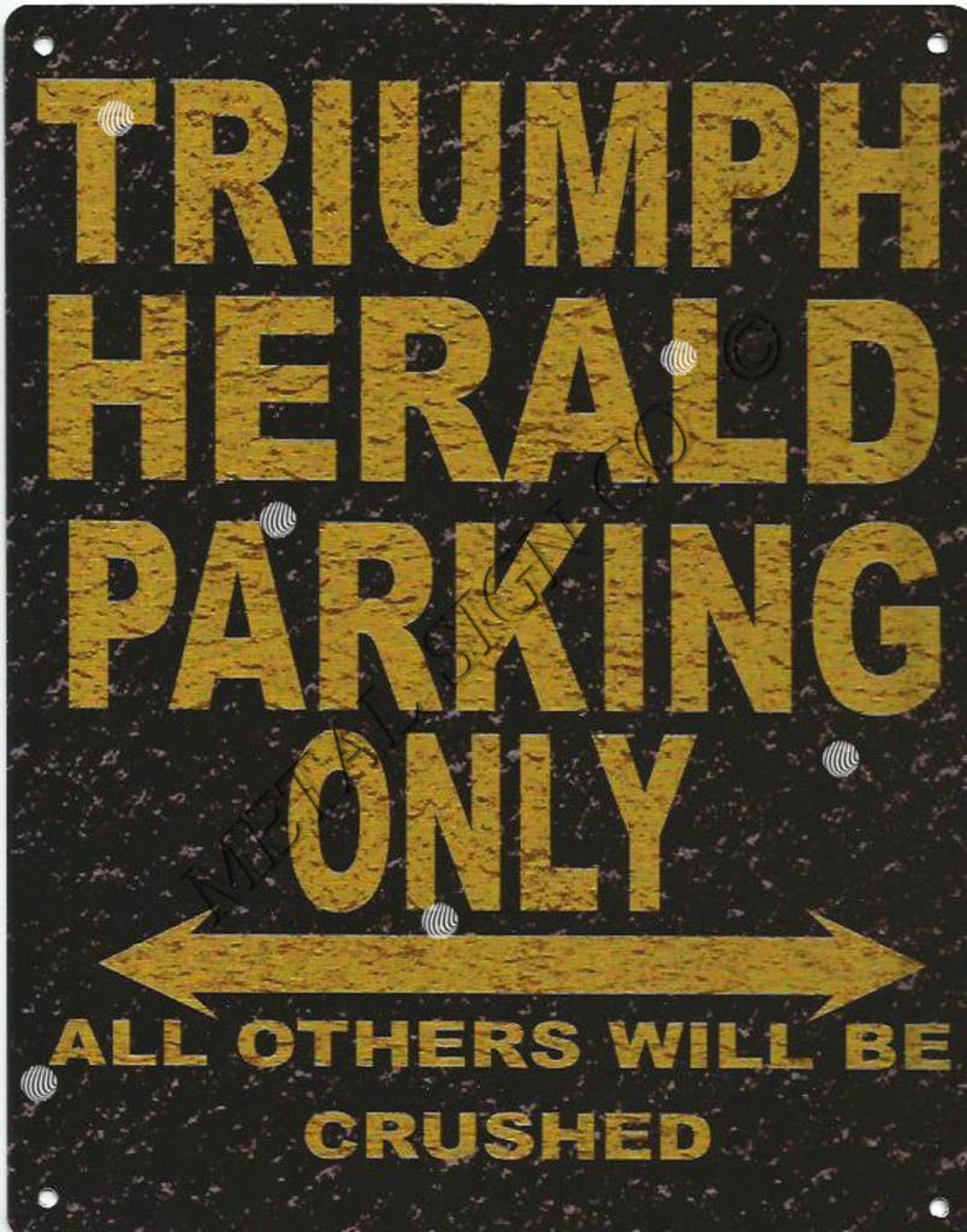 Triumph Herald Classic Car Parking Sign Shed Garage Games Room Man Cave ...