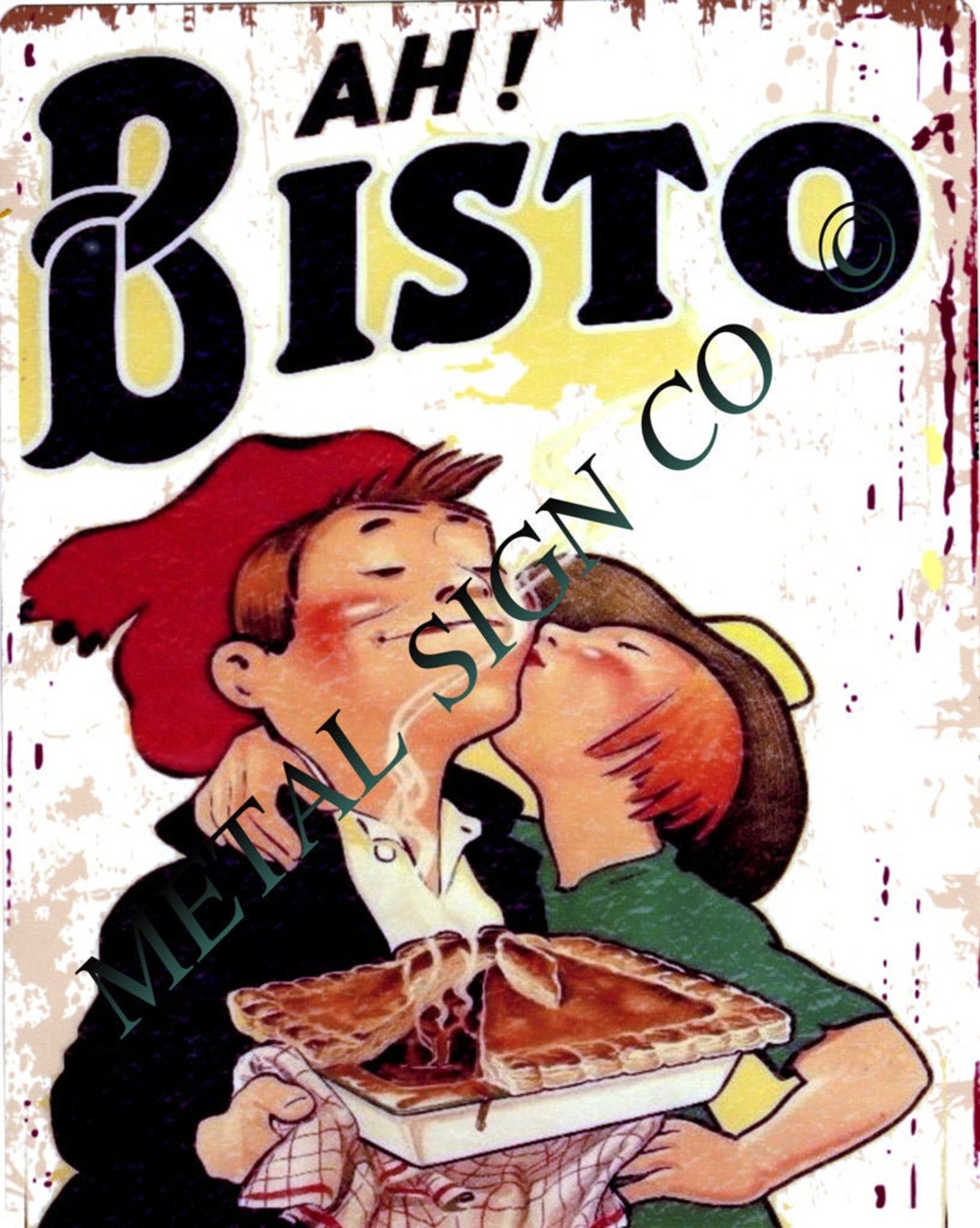 Ah Bisto Metal Wall Sign: Vintage Style Food Advert - Etsy UK