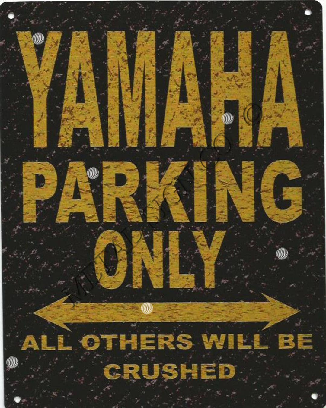 Yamaha Classic Motorbike Parking Sign Shed Garage Games Room Man Cave ...