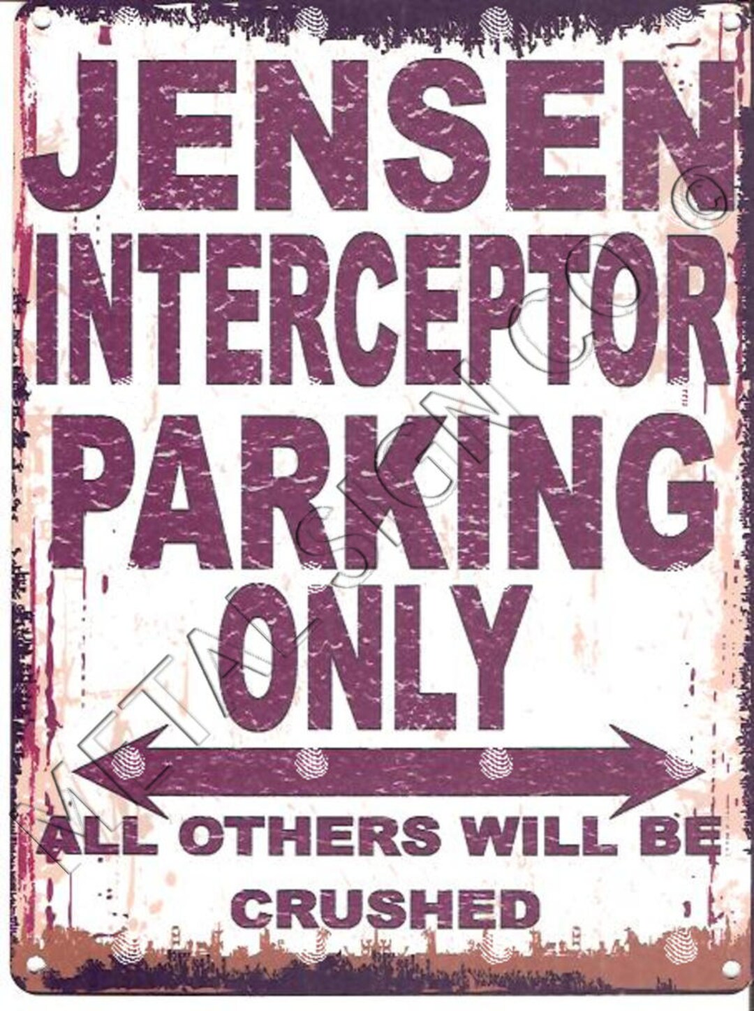Jensen Interceptor Classic Metal Wall Sign Pub,bar Shed Garage Cafe ...