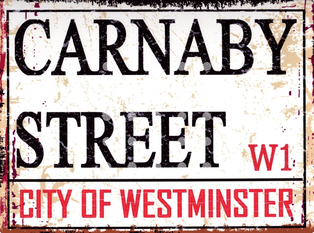 Carnaby Street Metal Sign: Retro London Decor - Etsy