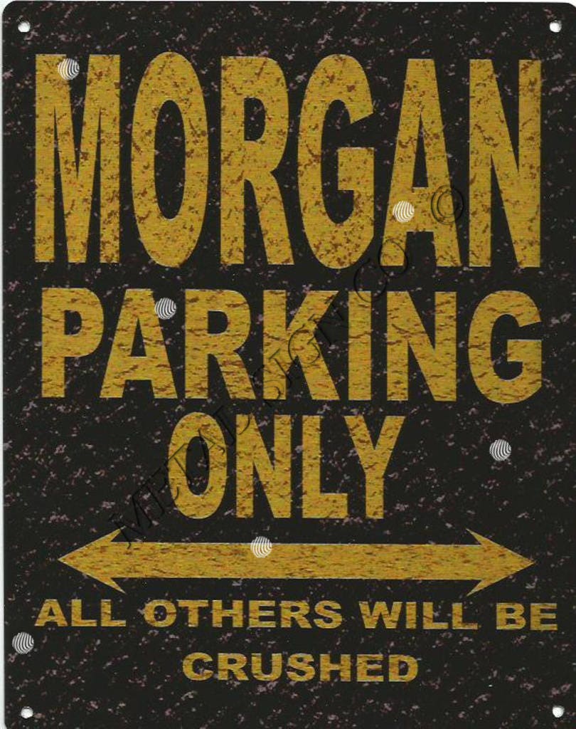 Morgan Classic Car Parking Sign Shed Garage Games Room Man | Etsy UK