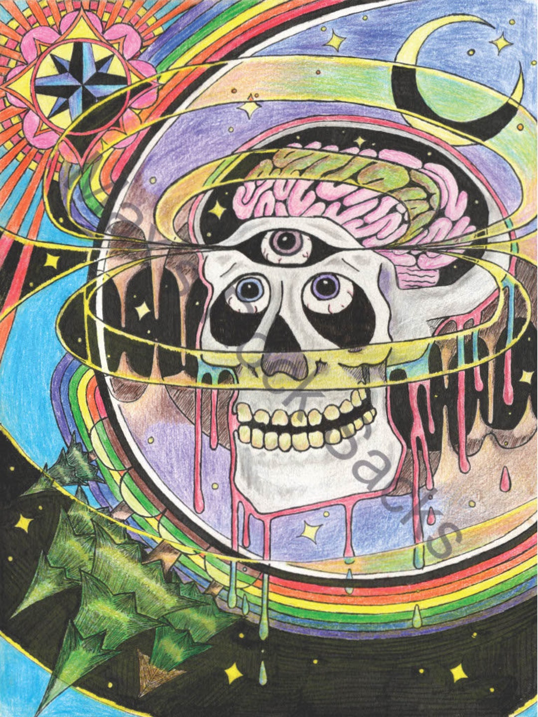 Original Drawing, "morale Compass", 2022 - Etsy