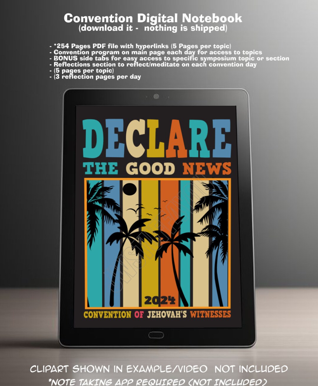 Digital JW Convention Notebook, 2024 Declare the Good News, JW ...