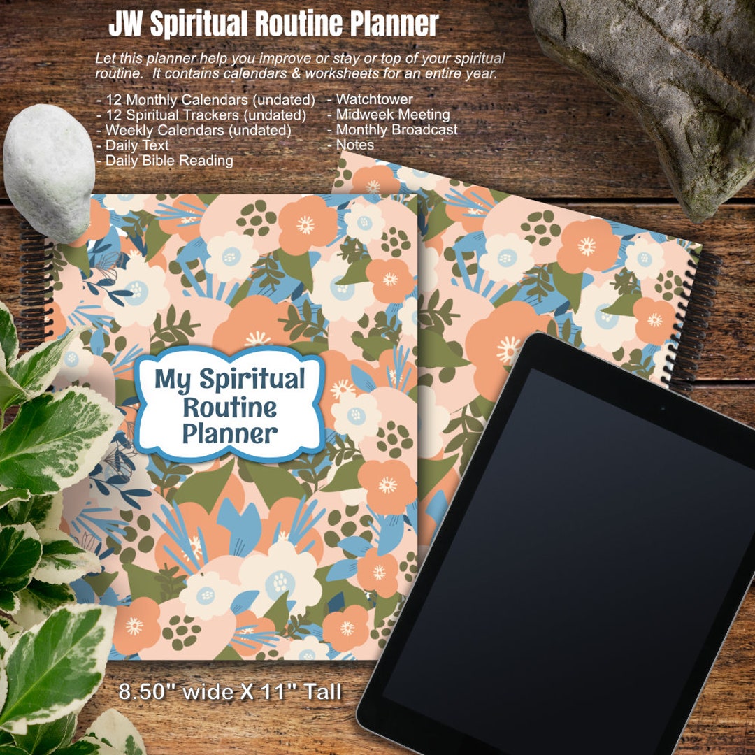 JW Spiritual Routine Planner, Personal Study Planner, Spiritual Routine ...