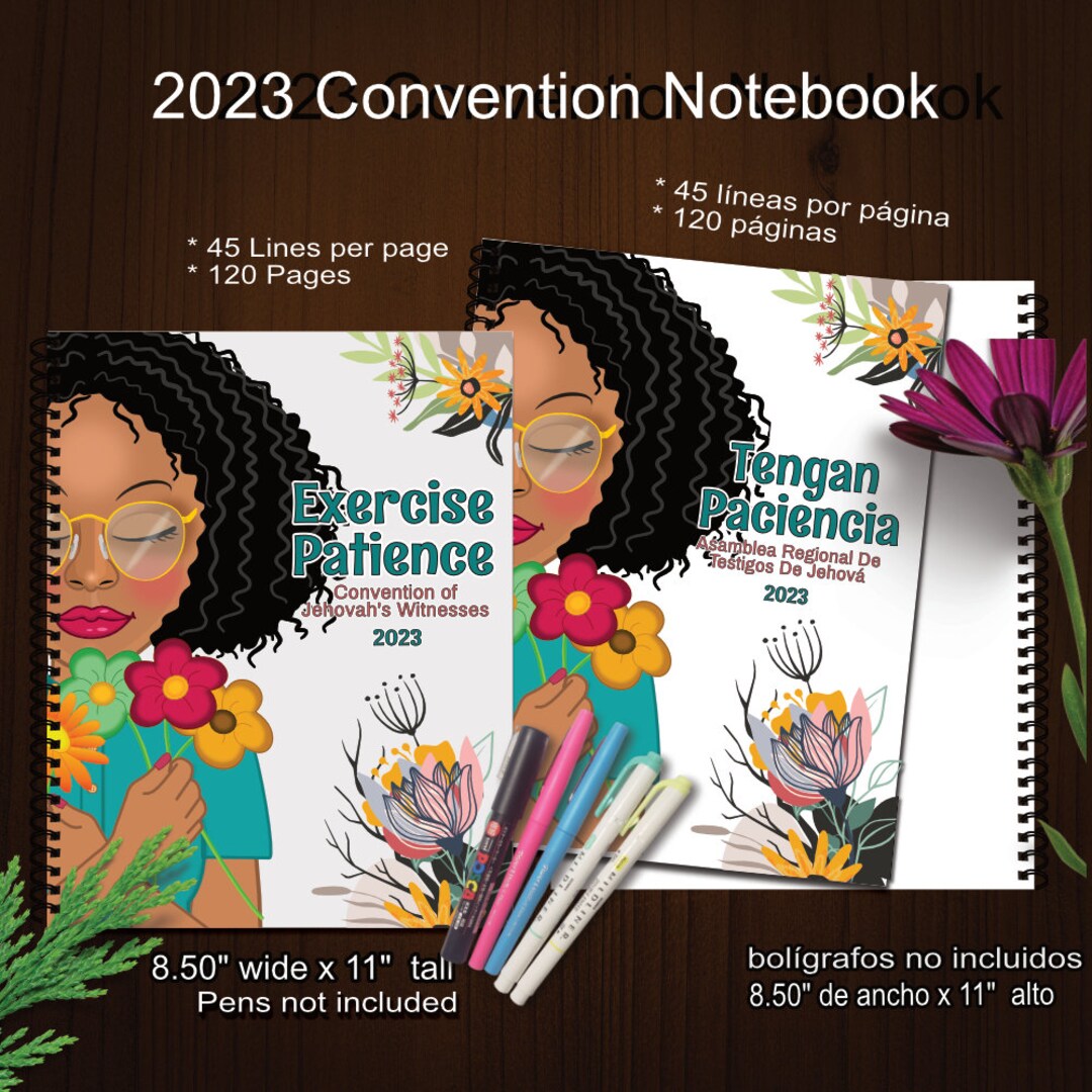 2023 Exercise Patience Notebook, Blank Pages Notebook for JW Convention, Tengan Paciencia ...