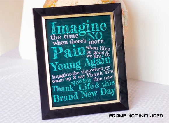 Jwimagine the Time Wall Printjw Original Song Jw Posterjw | Etsy