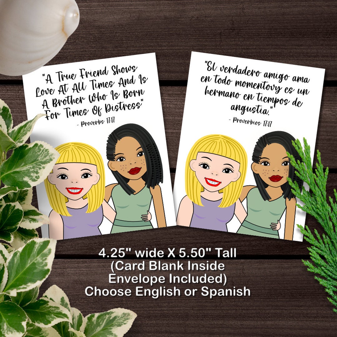 JW Encouragement Card Jw Greeting Cards Proverbs 17:17 JW Cards JW ...