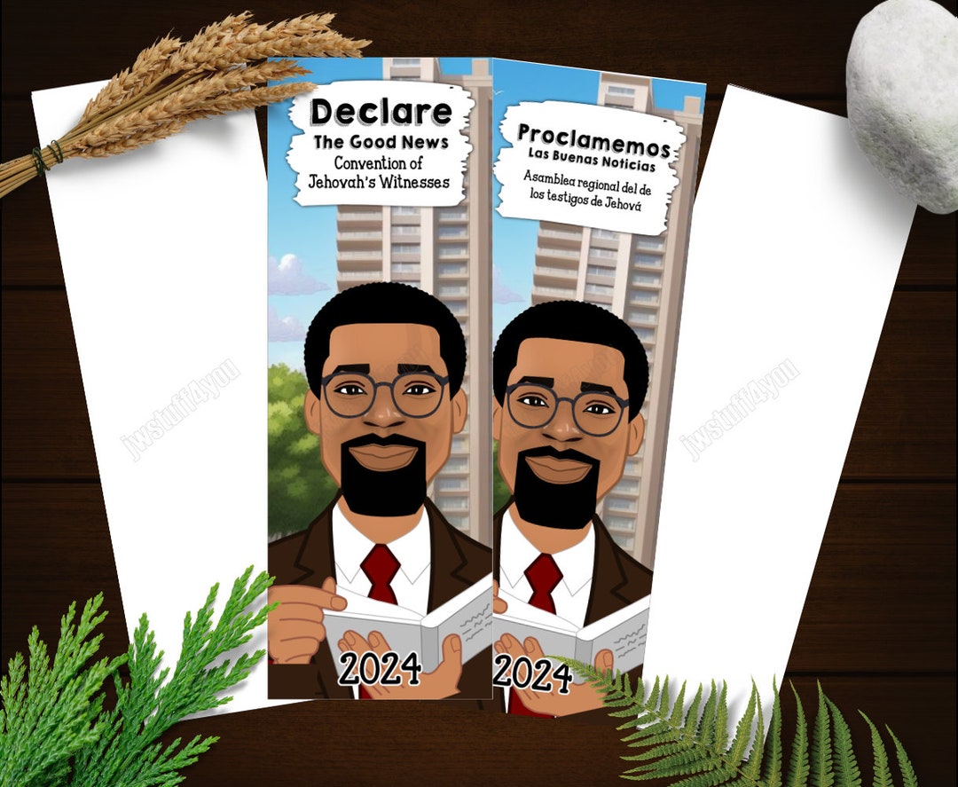 Declare the Good News Bookmark 2024 JW Convention Gifts JW Men Bookmark ...