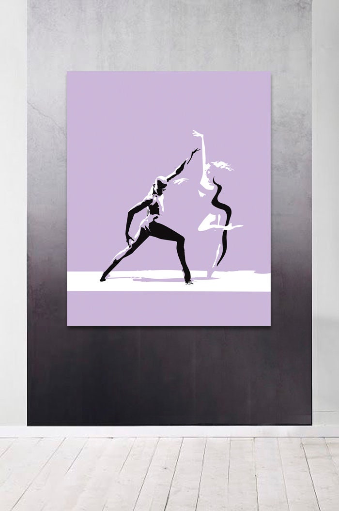 Dancers Art Print Modern Dance Poster Ballet Dance Art - Etsy