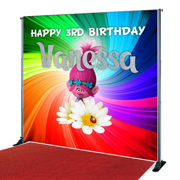 Trolls Backdrop - Etsy