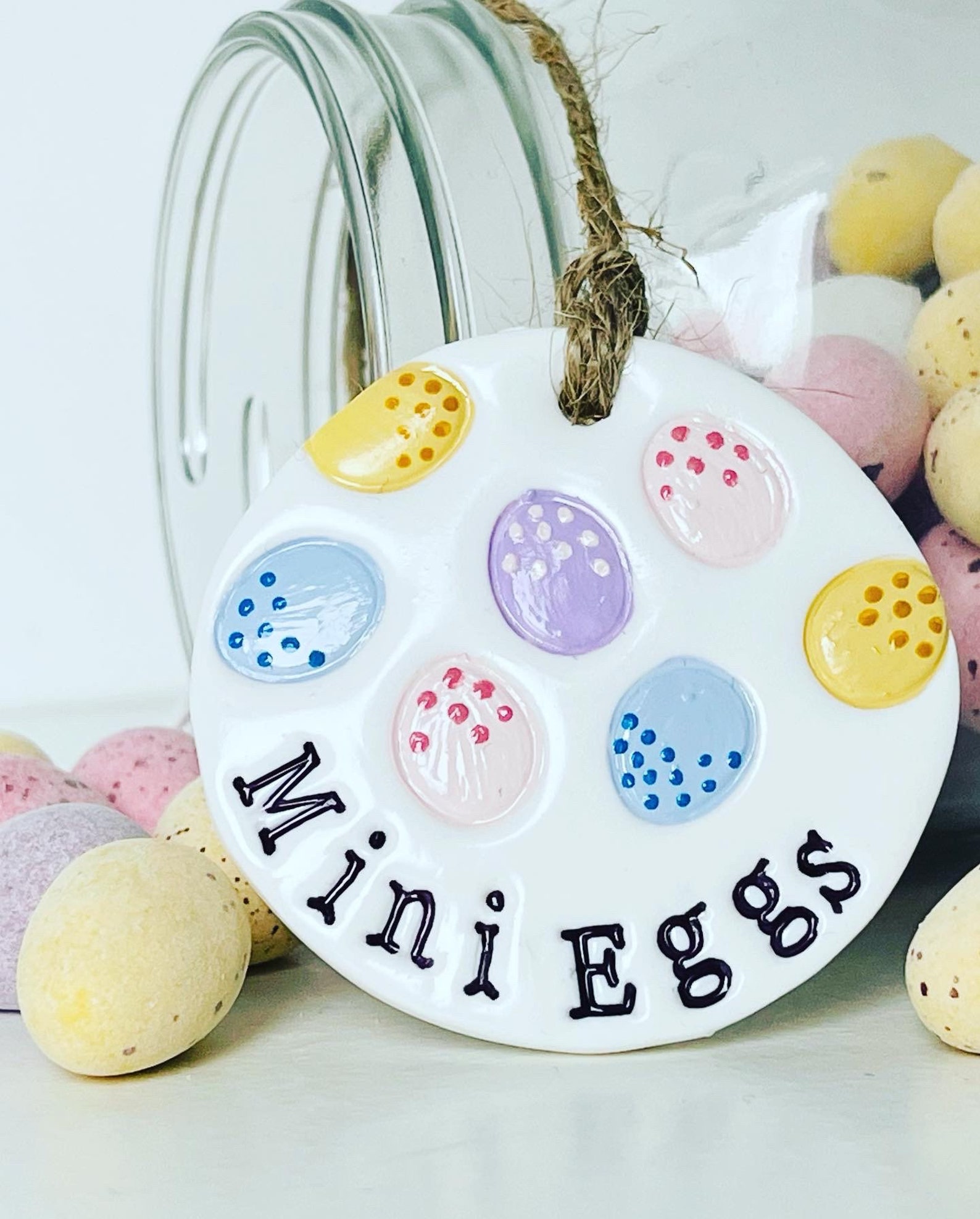 Easter Egg Mini Egg Design Clay Decoration Spring - Etsy UK