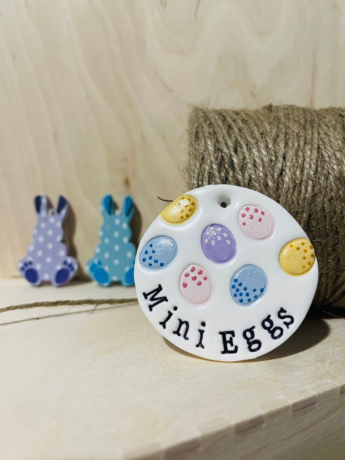 Easter Egg Mini Egg Design Clay Decoration Spring | Etsy UK