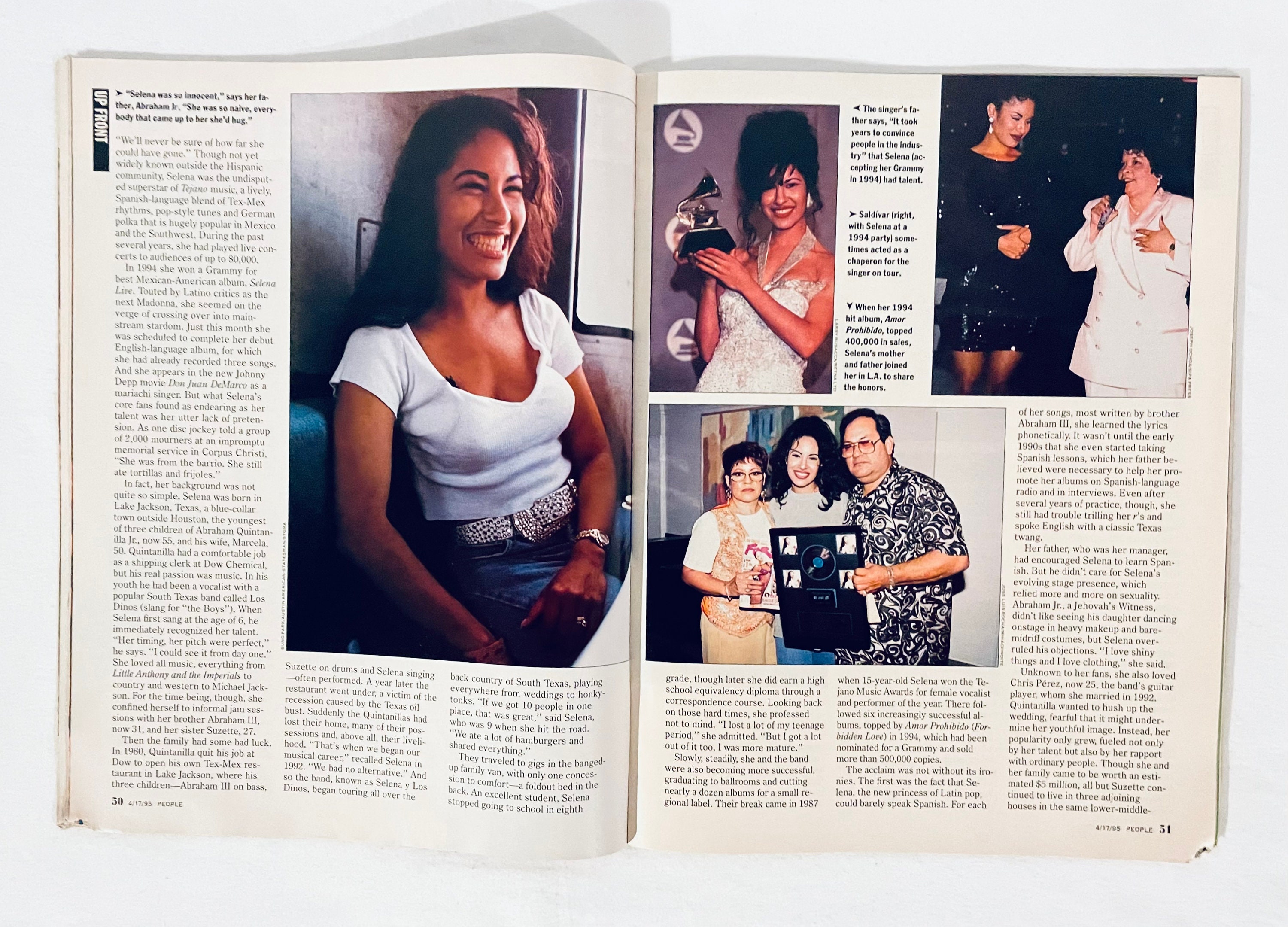Selena Quintanilla Perez 1995 People Magazine Vintage Music Memorabilia ...