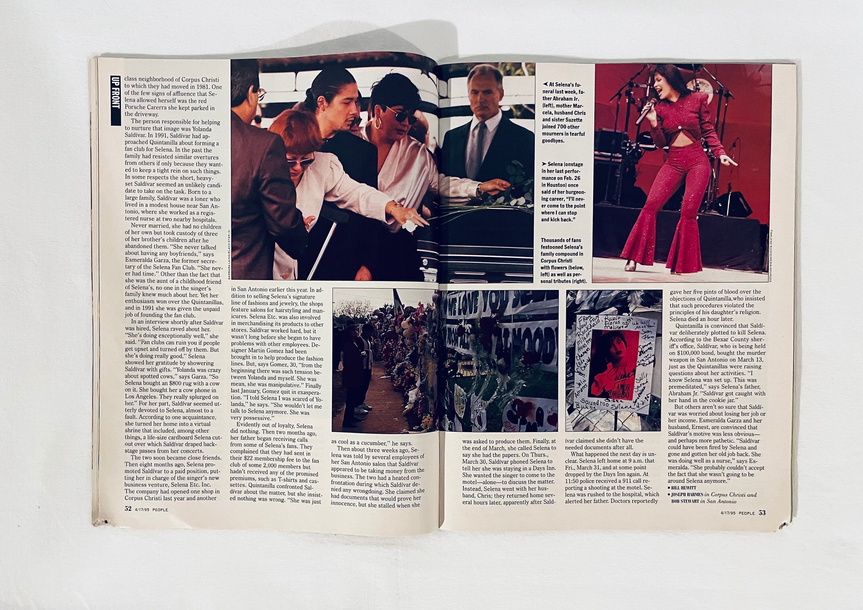 Selena Quintanilla Perez 1995 People Magazine Vintage Music Memorabilia ...