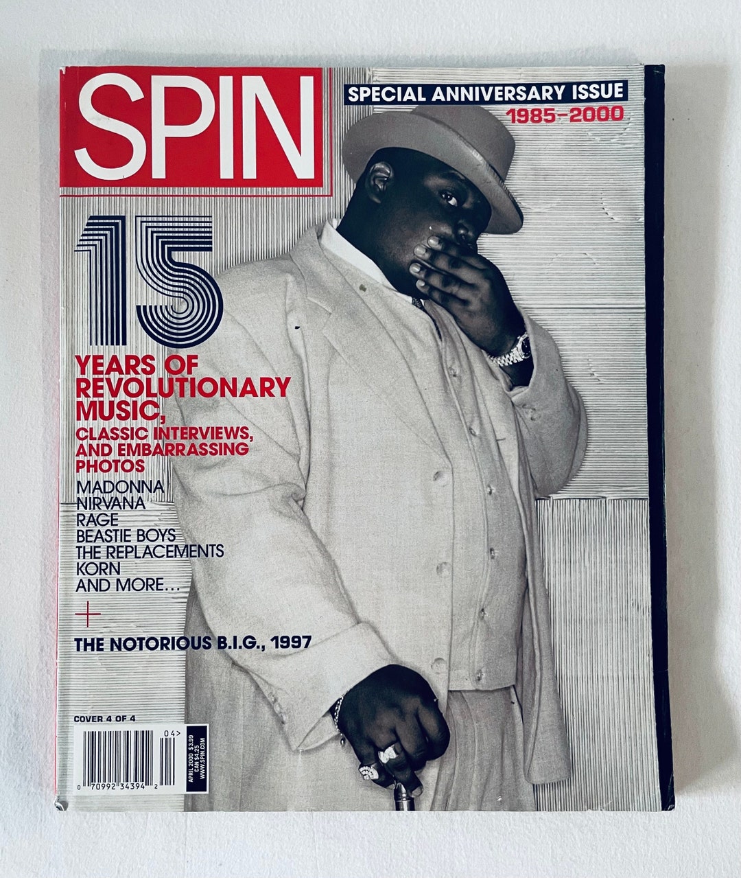 SPIN Magazine Biggie Smalls Notorious BIG Cover Vintage 2000 ...