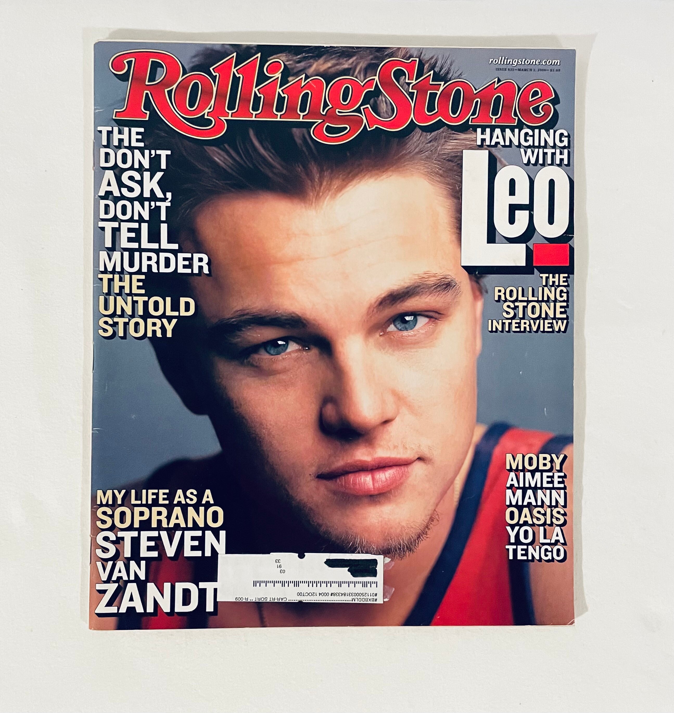 Leonardo Dicaprio Titanic Rolling Stone Magazine March 2000 Issue 835 ...