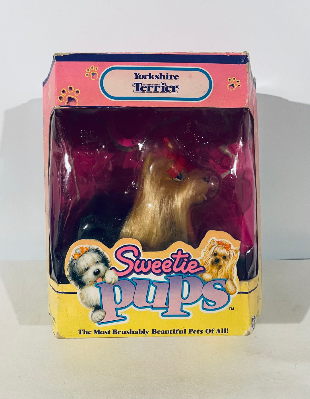 Sweetie Pups 1988 Vintage Yorkshire Terrier Toy in Original Box 1980’s ...