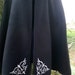Mid-length Black Cape With Hood and Silver Appliques Cape Diem - Etsy