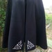 Mid-length Black Cape With Hood and Silver Appliques Cape Diem - Etsy