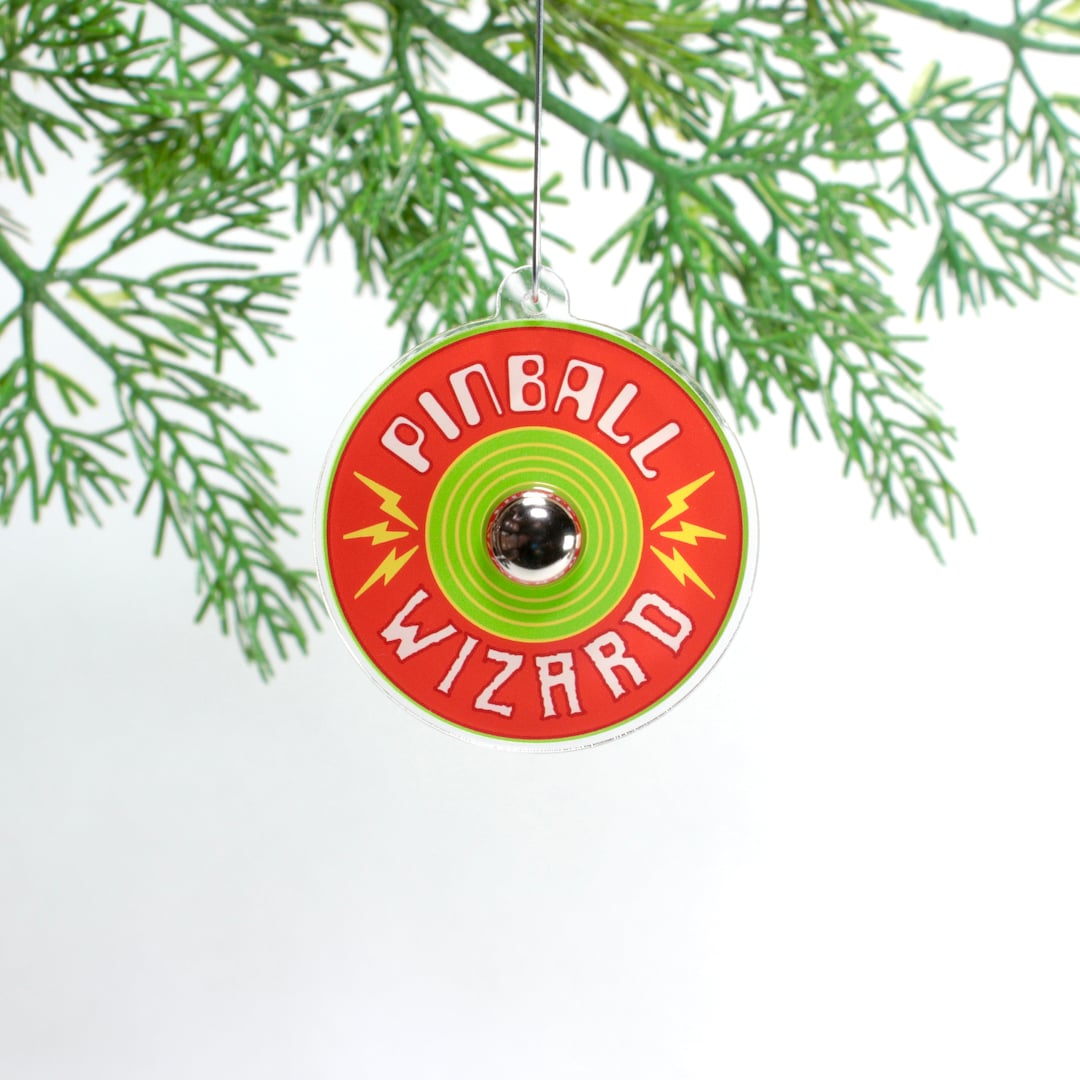 Pinball Wizard Mini Ornament - Christmas Tree Holiday - Retro Gaming ...