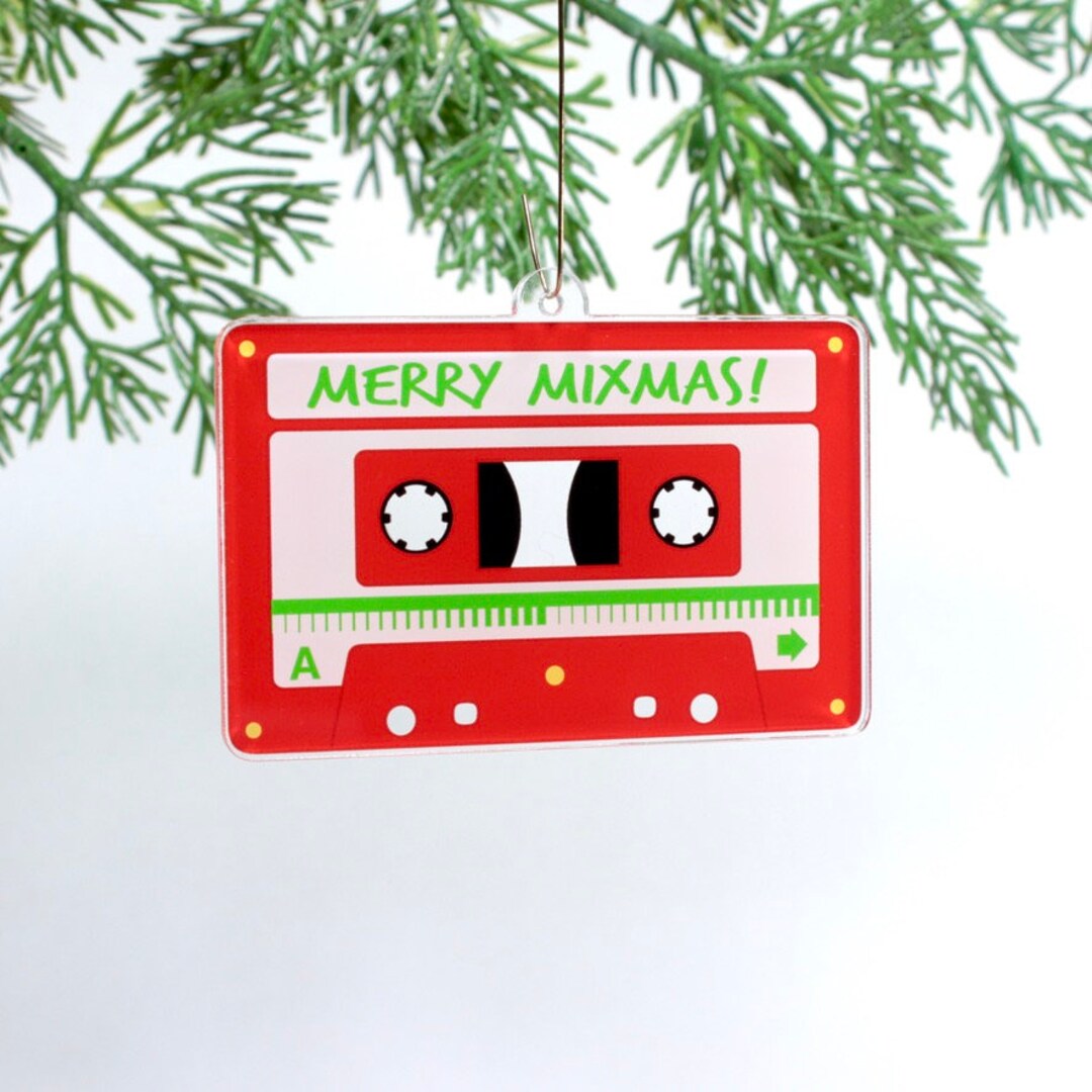 Cassette Tape Ornament - Boombox 1980's Christmas Throwback - Etsy