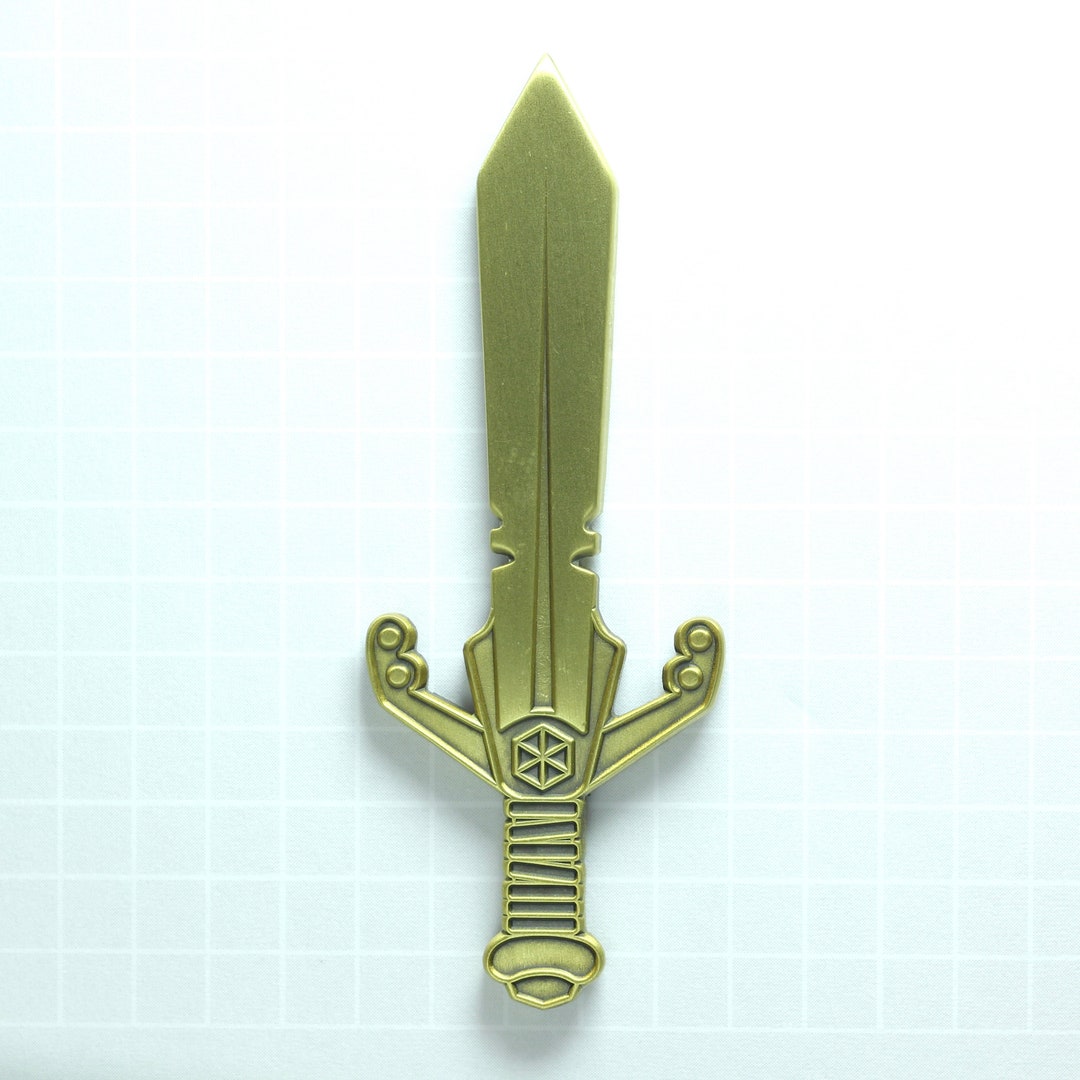 Golden Hero Sword Metal Pin D&D RPG Fantasy Adventure - Etsy