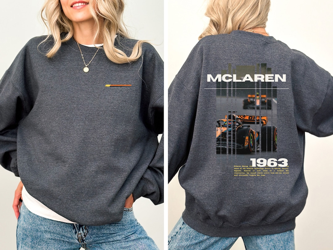 Vintage Mclaren Formula 1 Sweatshirt, Classic Racing Hoodie Retro Car ...